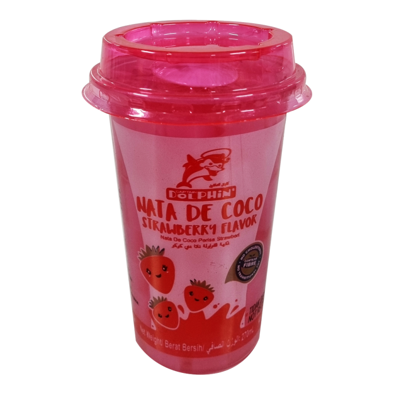Strawberry juice with Nata De Coco 270gm | Strawberry juice with Nata ...